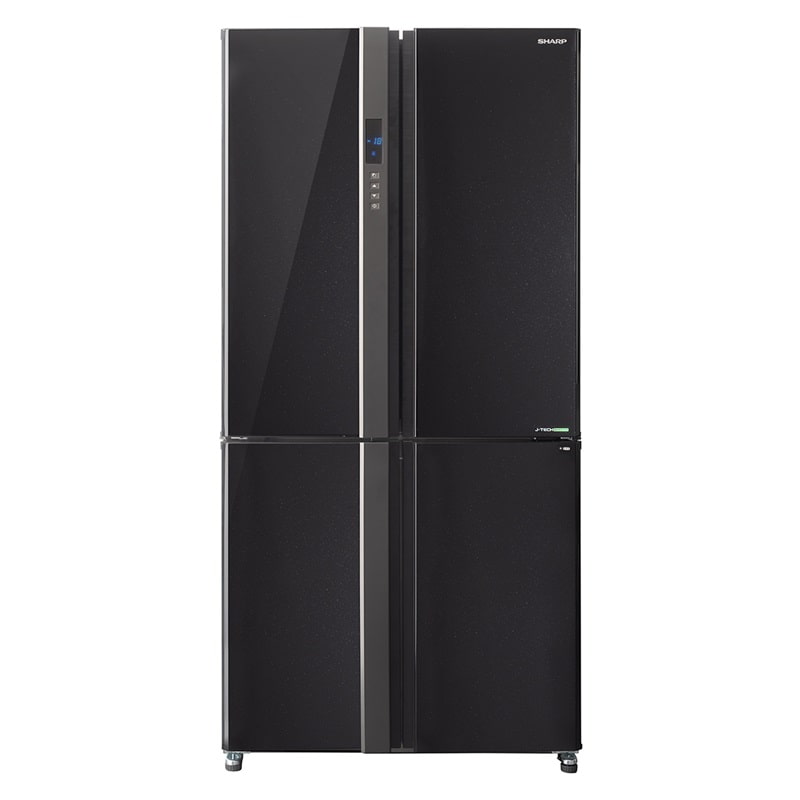 מקרר 4 דלתות מקפיא תחתון שחור 615 ליטר שארפ Sharp SJ-8620BK השוואת מחירים, ביקורות, סקירה ...